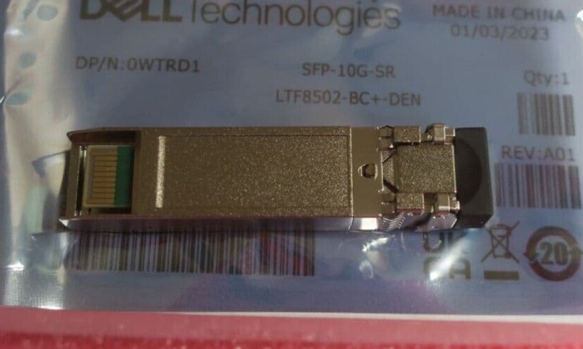 NEW Dell WTRD1 10GBASE-SR 850nm MMF LC SFP LTF8502-BC -DEN 407-BBOU