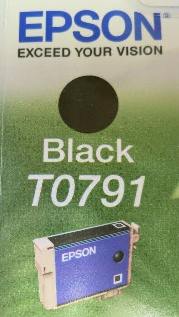 New Epson T0791 Singlepack Black Claria Photographic Ink Cartridge