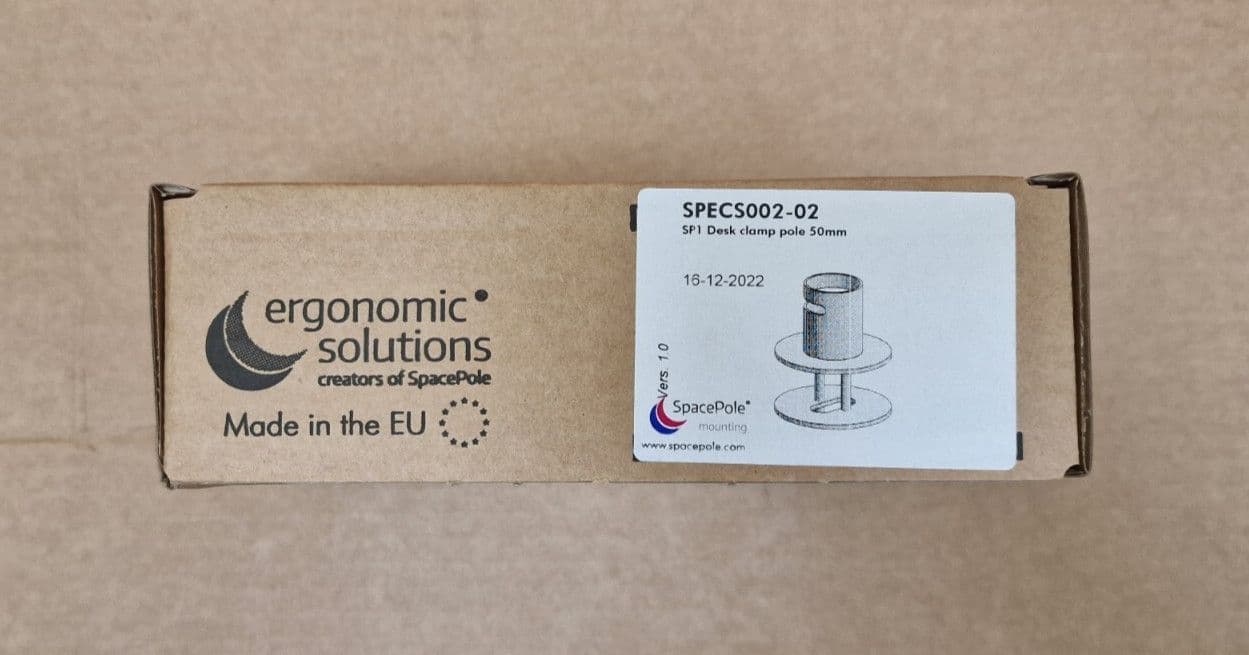 New Ergonomic Solutions SpacePole SP1 Desk Clamp Pole 50mm POS Mounting ...