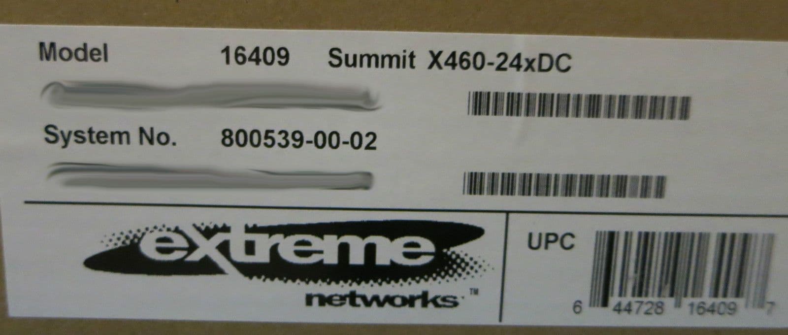 NEW Extreme Networks Summit X460-24xDC Gigabit Ethernet 10/100/1000BASE ...