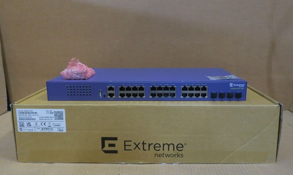 New Extreme Networks X435-24T-4S 24-Port Managed Gigabit Swirch