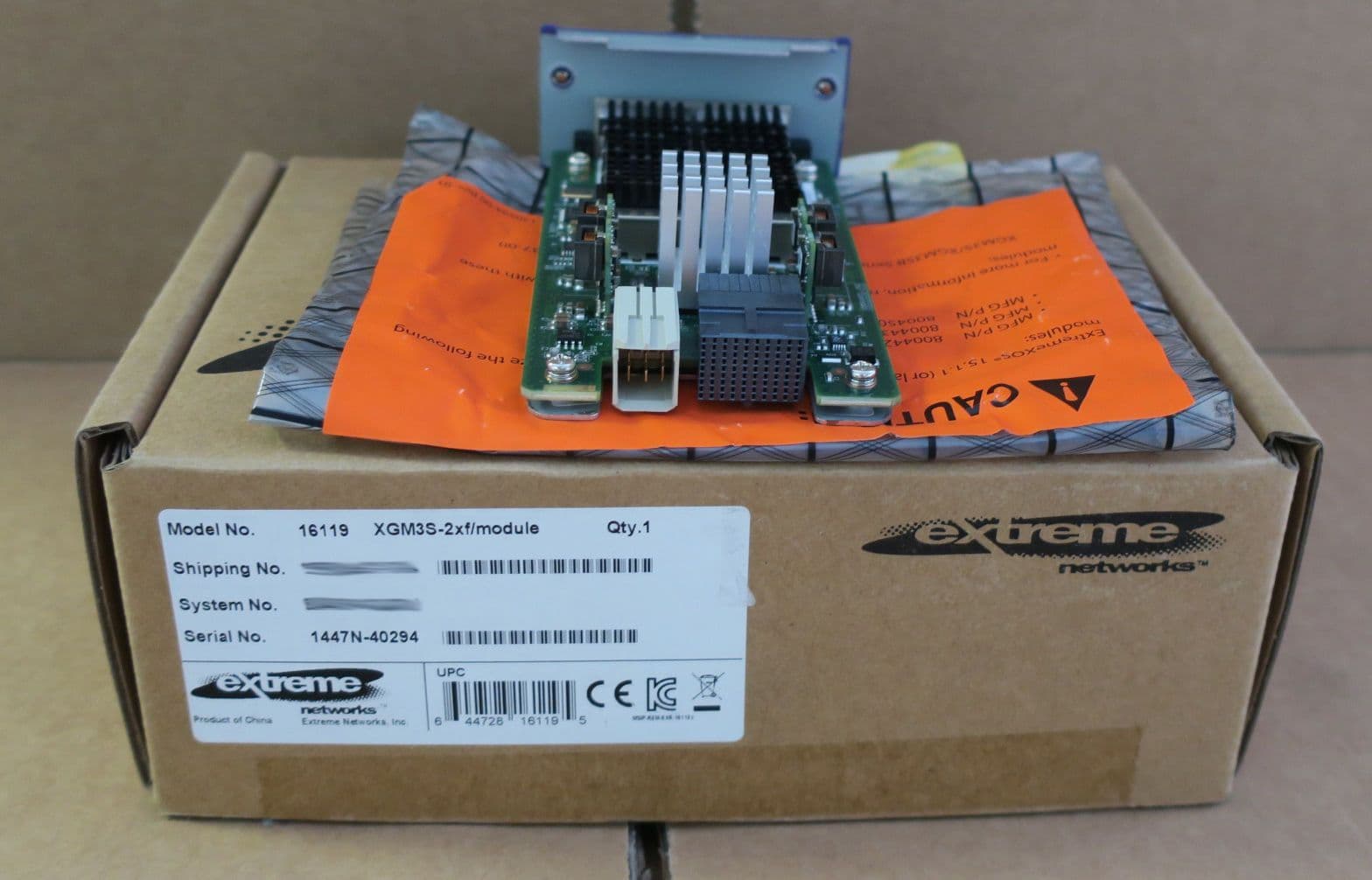 New Extreme Networks XGM3S-2XF 2x 10GBASE-X XFP 10GbE Expansion Module ...