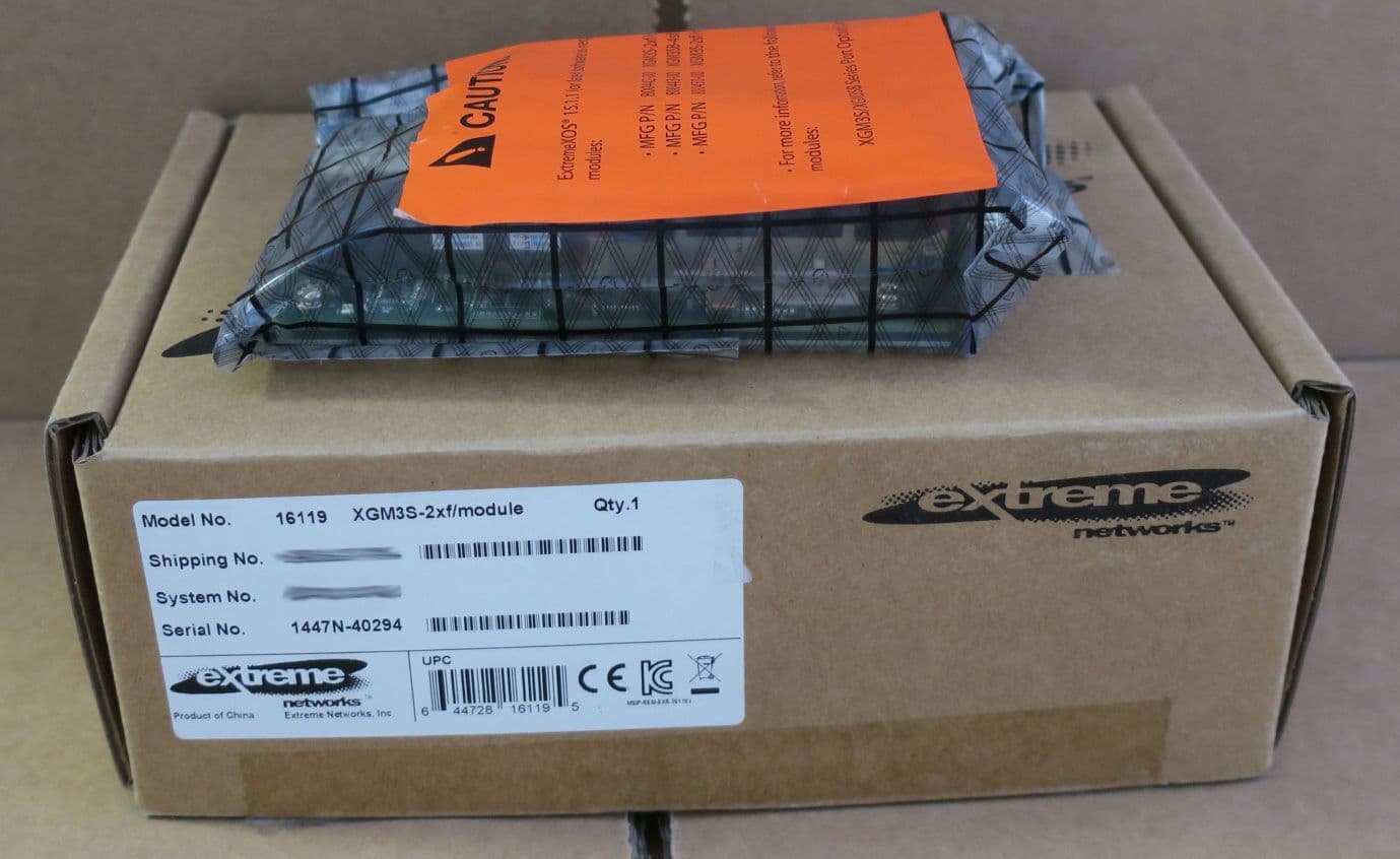 New Extreme Networks XGM3S-2XF 2x 10GBASE-X XFP 10GbE Expansion Module ...