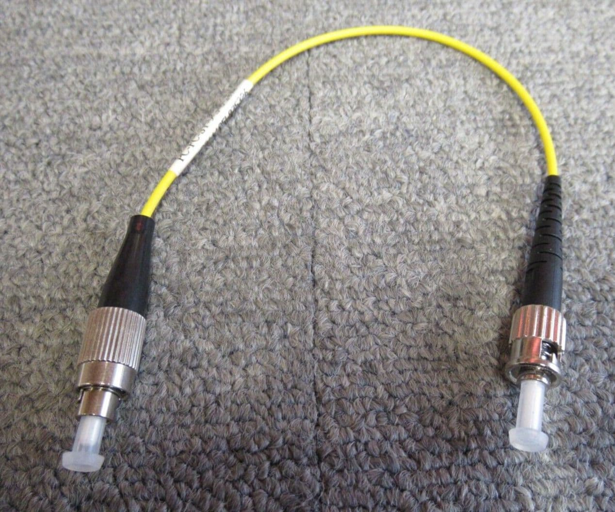 New Fibre Technologies 0 25M FC-ST Duplex Single Mode Yellow Fibre ...