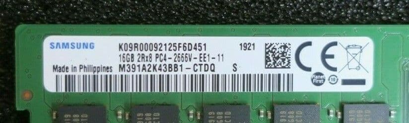 New Fujitsu 16GB 2Rx4 DDR4-2400 PC4-19200 ECC S26361-F3909-L616 UDIMM ...
