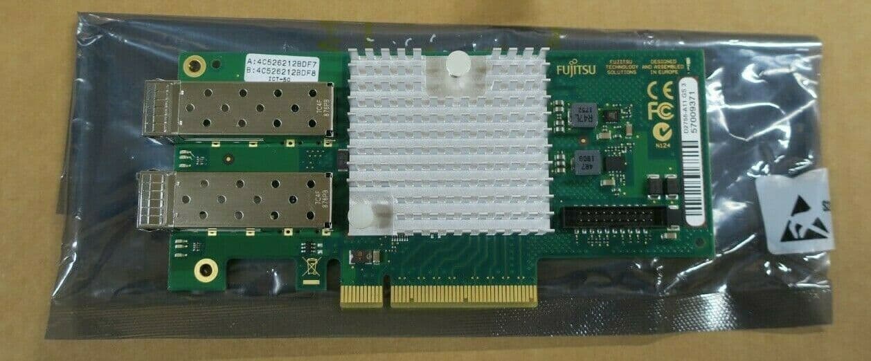 New Fujitsu 2x 10GbE SFP Ethernet Network Adapter D2755-A11 S26361 ...