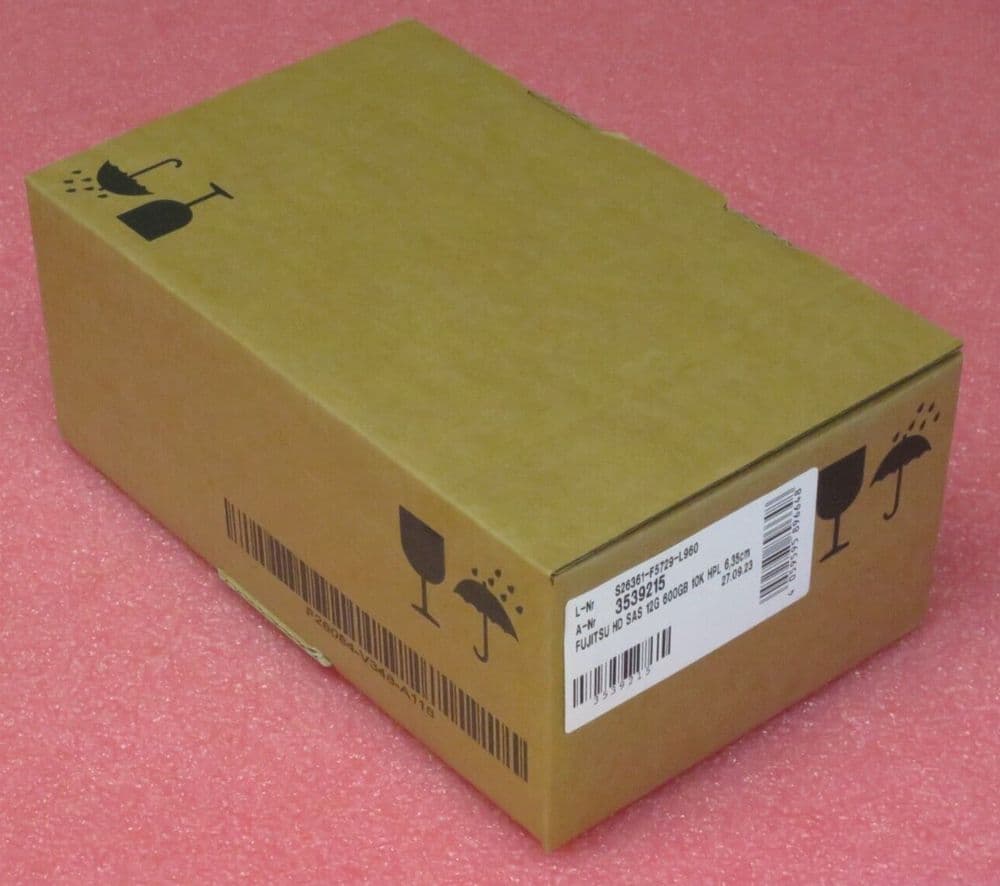 NEW Fujitsu 600GB 2 5" 10K HDD SAS 12Gb/s 512N Hot Plug EP S26361-F5729 ...
