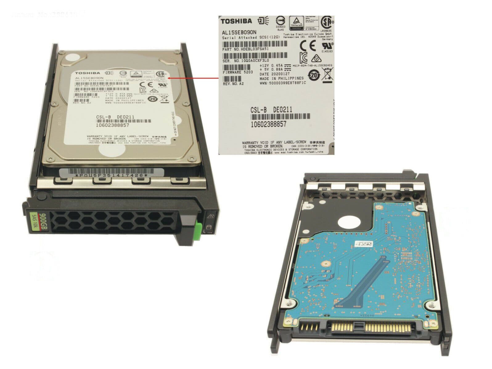 New Fujitsu 900GB 10K 2 5" SAS 12G Enterprise Hot-Plug HDD S26361-F5729 ...