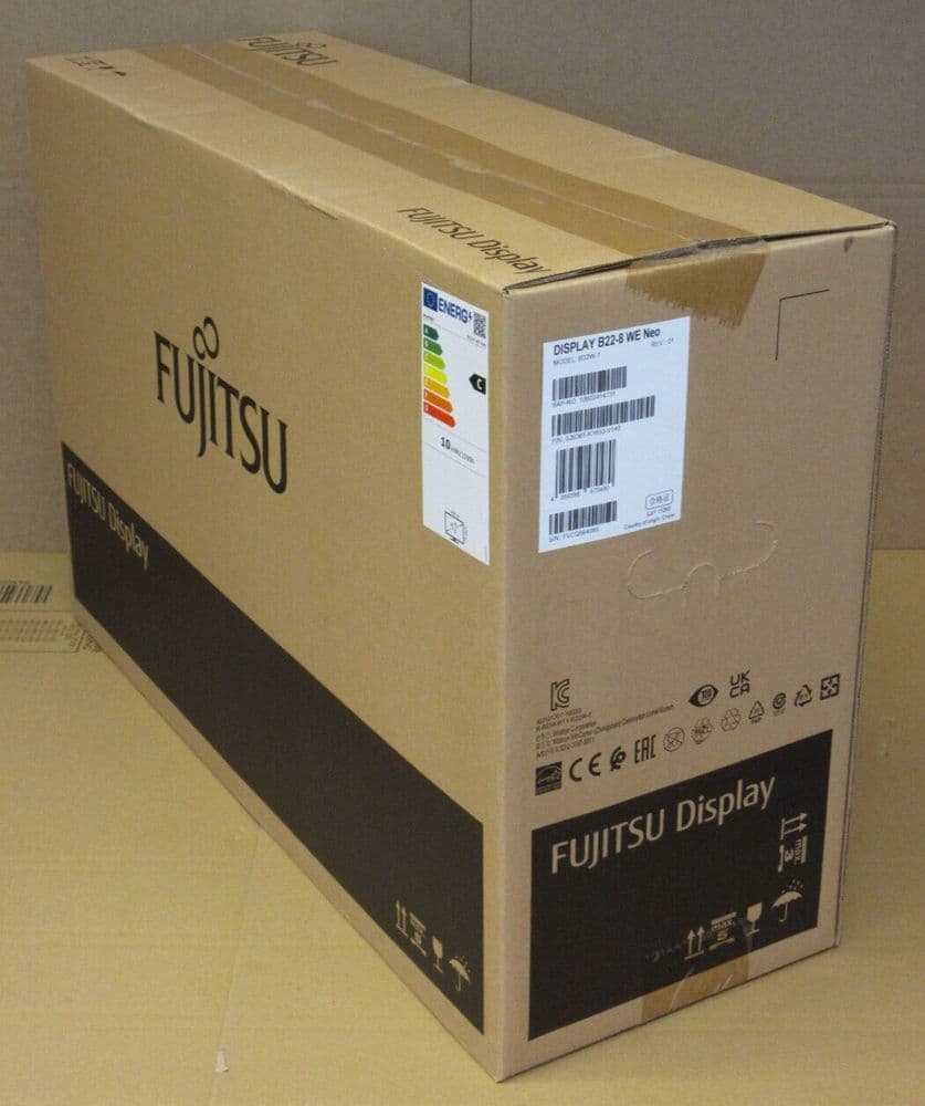 NEW Fujitsu B22-8 WE Neo 22" LCD Widescreen Monitor 1680x1050 VGA DVI-D DP