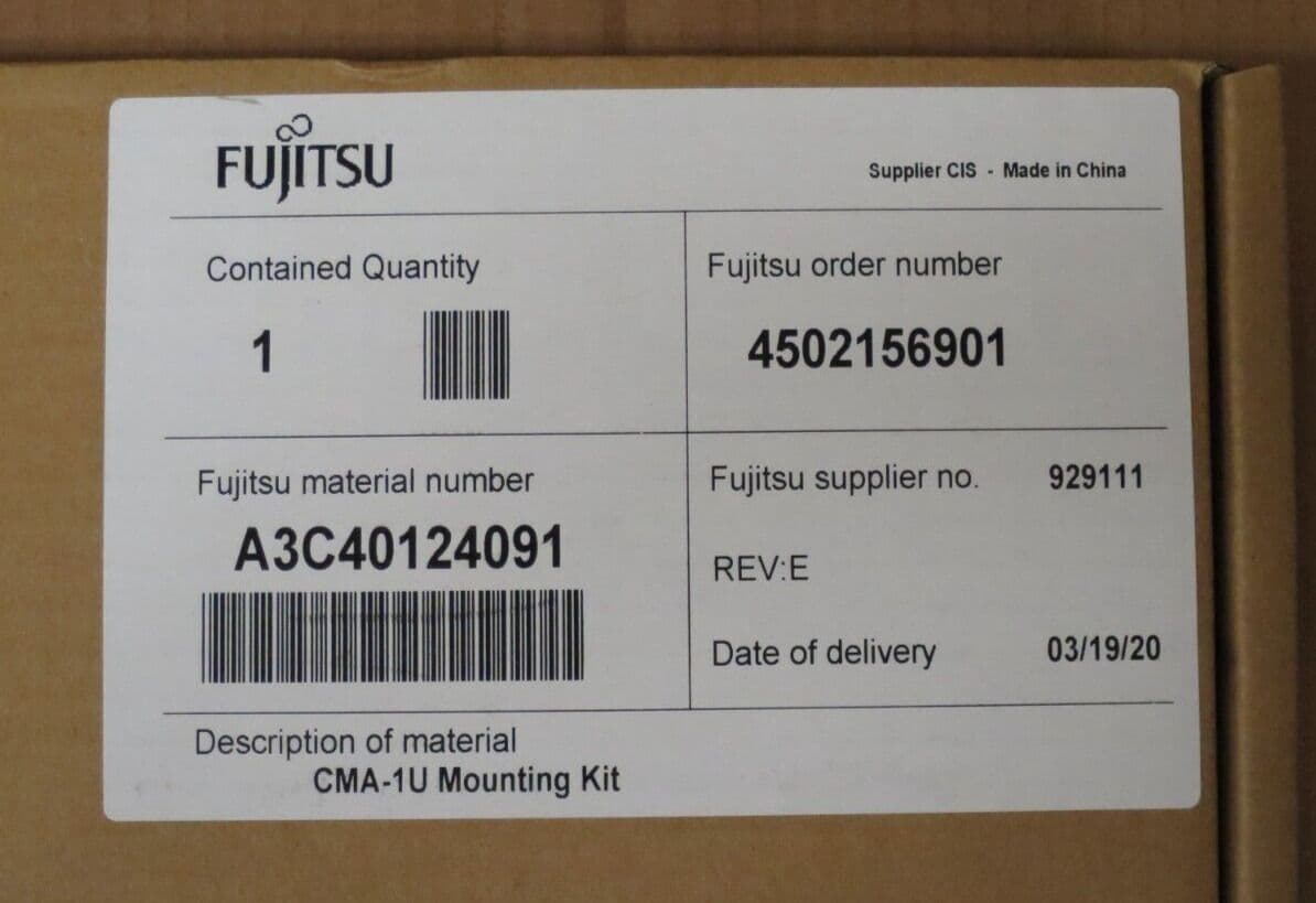 NEW Fujitsu CMA-1U Mounting Kit Assembly A3C40124091 S26361-F2735-L81 ...