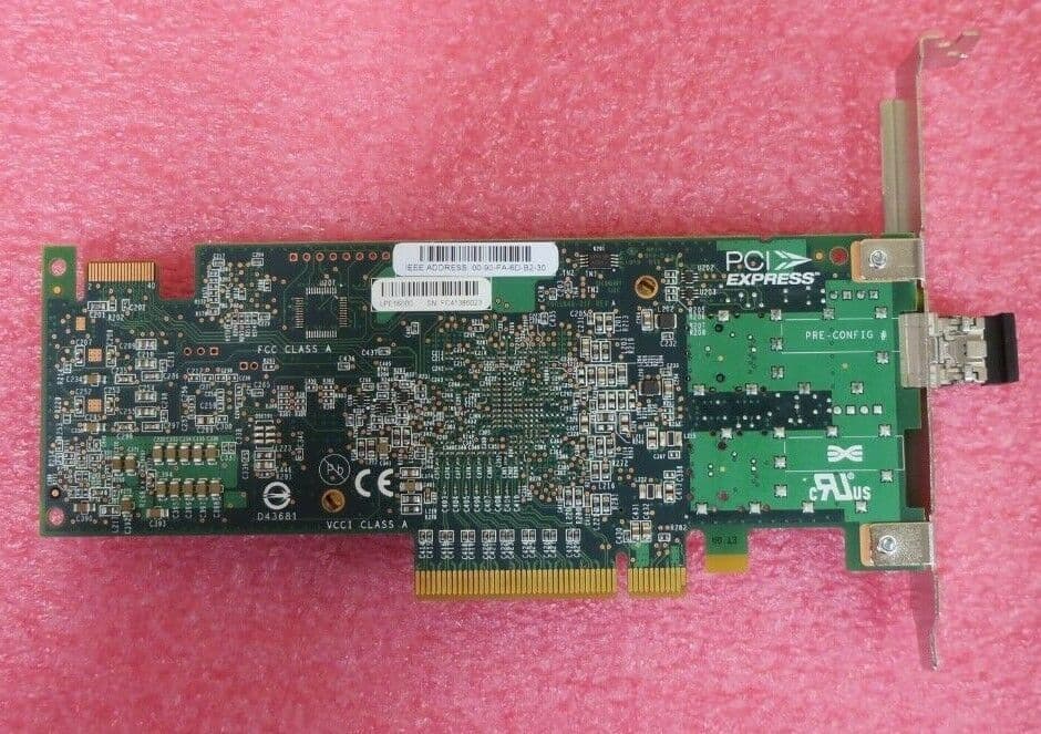 New Fujitsu Emulex LPe16000 16Gb/s FC Single Port HBA PCIe LP S26361 ...