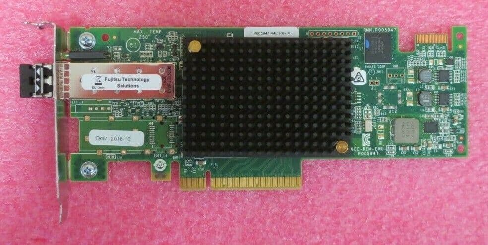 New Fujitsu Emulex LPe16000 16Gb/s FC Single Port HBA PCIe LP S26361 ...