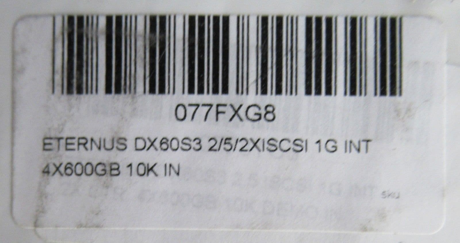 NEW Fujitsu Eternus DX60 S3 24 Bay 2x Contl iSCSI 4x 600GB 10K Storage ...