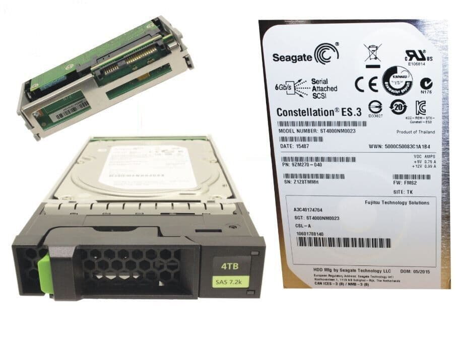 NEW Fujitsu Eternus JX40 S2 4TB 7 2K SAS 6Gb/s 3 5" Hard Drive HDD JX42 ...