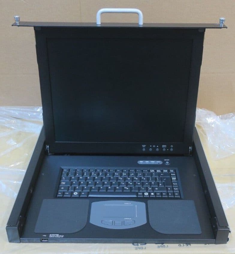 NEW Fujitsu Primergy RC25 UK Rack Mount Console KMM 17" TFT 1U S26361 ...