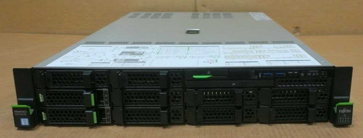 NEW Fujitsu Primergy RX2540 M5 2x 6C Bronze 3204 32GB 2x 600GB 10K HDD ...