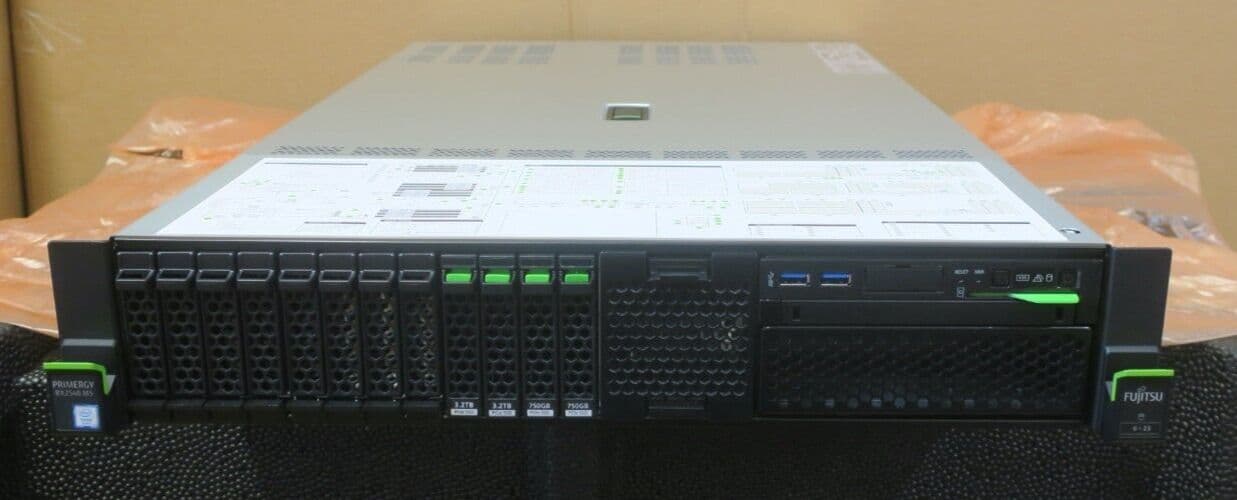 New Fujitsu Primergy RX2540 M5 6C Bronze 3204 64GB 2x 3 2TB 2x 750G ...