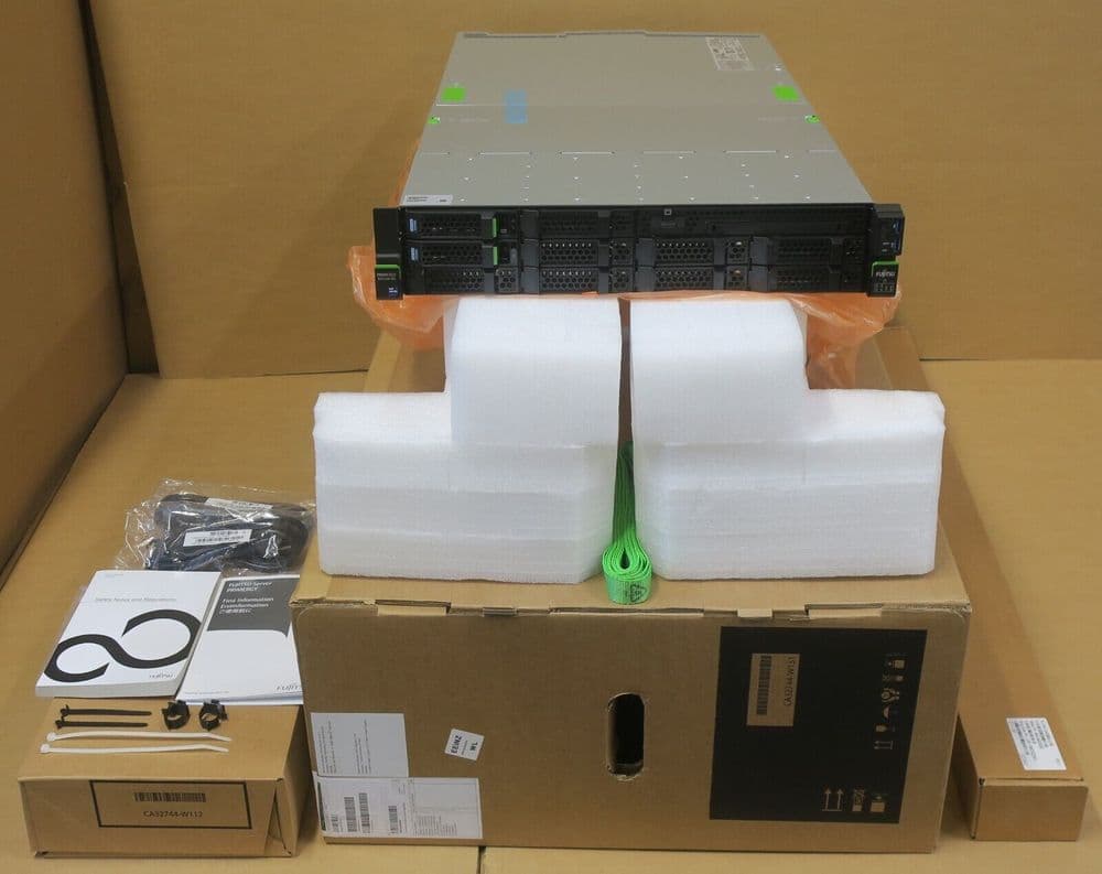 NEW Fujitsu Primergy RX2540 M6 2x 24C Gold 6342 256GB RAM 2x 480GB SSD ...