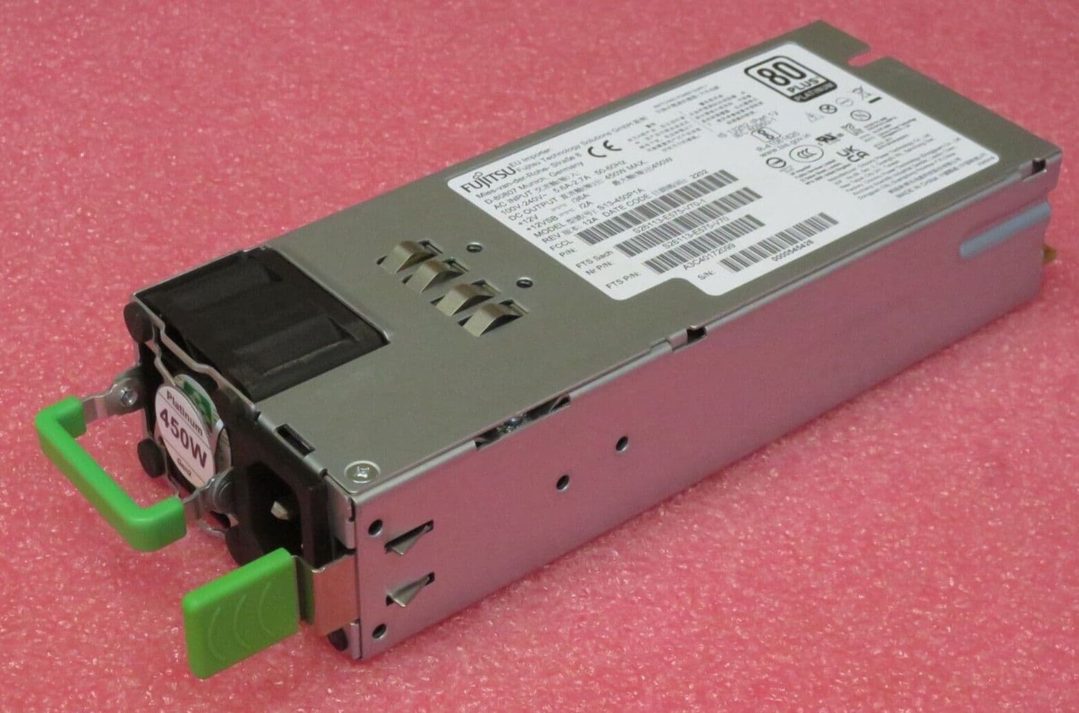 NEW Fujitsu PSU 450W 80Plus Platinum Power Supply For RX Series S26113 ...