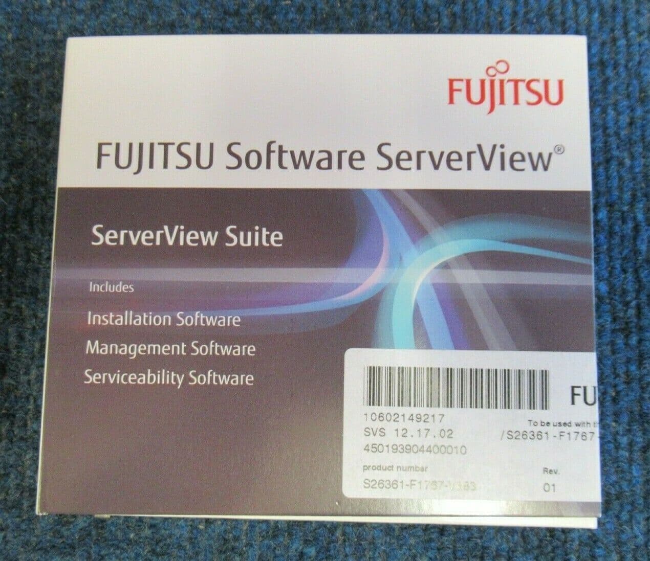 New Fujitsu S26361-F1767-V383 ServerView Suite DVD Management ...