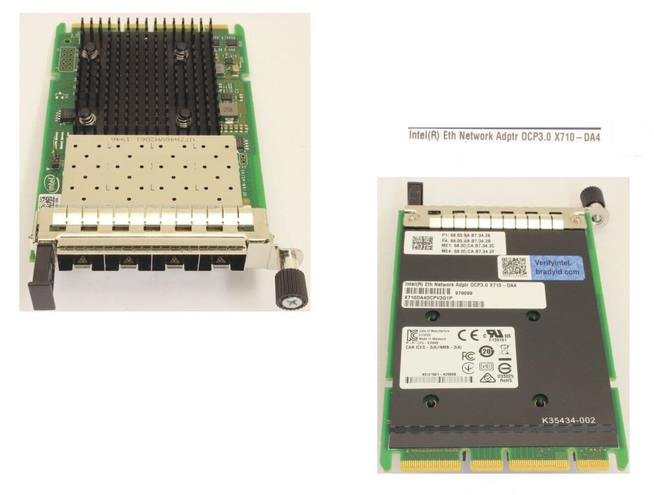 NEW Fujitsu X710-DA4 Quad Port 10Gb SFP OCPv3 Network Adapter S26361 ...