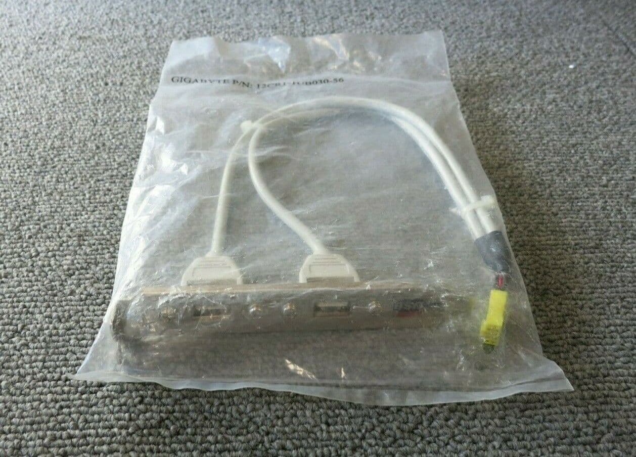 New Gigabyte 12CR1-1UB030-56 Internal 2 USB Ports Rear Panel Expansion ...