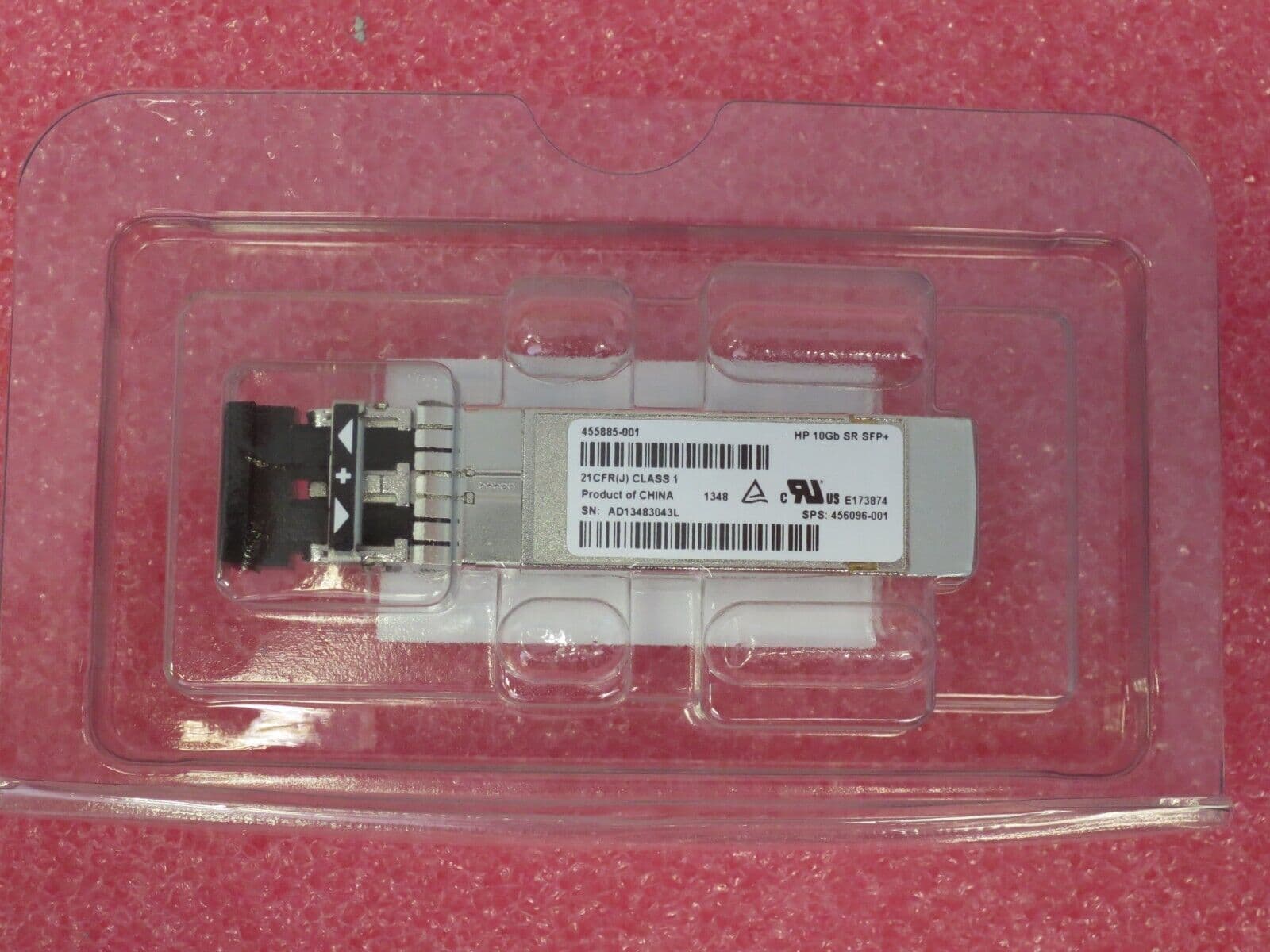 NEW HP 10GBase 850nm SFP SR Ethernet Transceiver Module 455885-001 ...