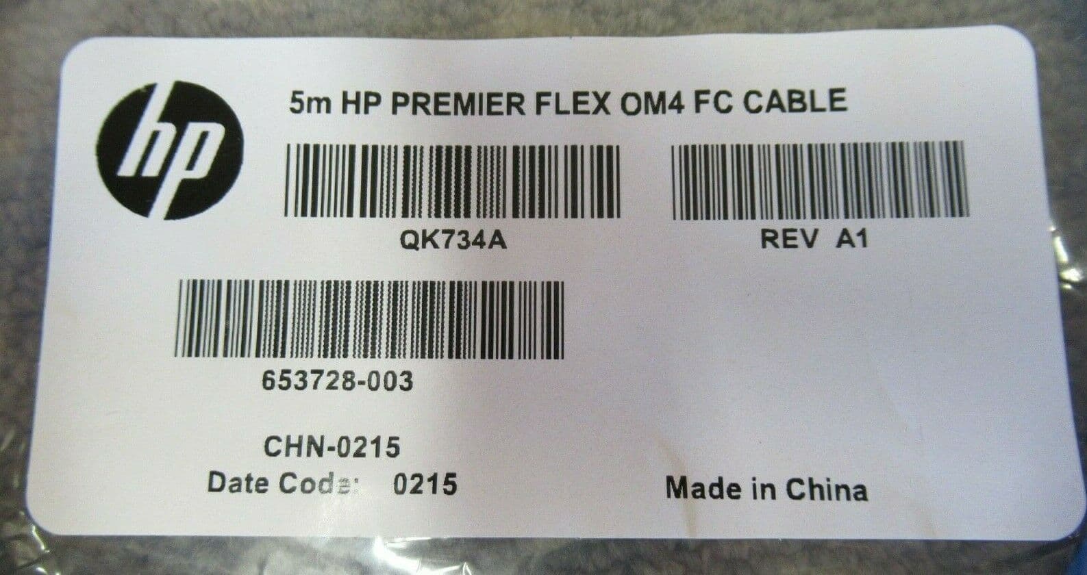 New HP 653728-003 5M Premier Flex LC To LC Multi-Mode OM4 Fibre Optic Cable