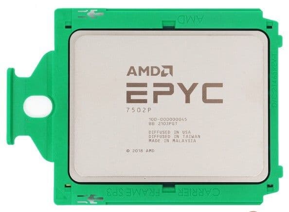 NEW HP AMD EPYC 7502P 32Core 2 5GHz 128MB L3 Cache CPU Processor - 100 ...