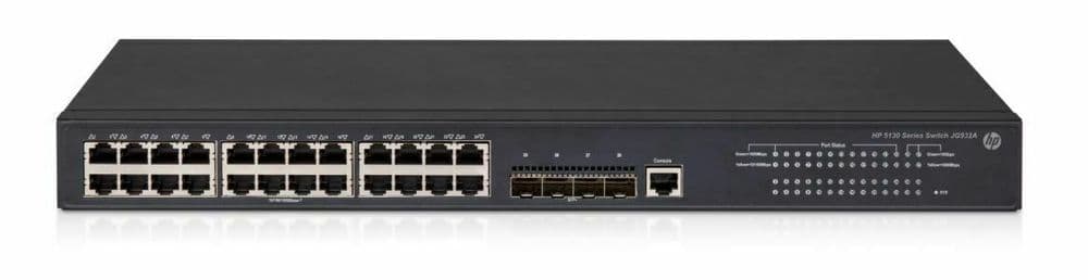 NEW HP FlexNetwork 5130-24G-4SFP EI Switch 24x 1GbE RJ45 4x 1/10Gb SFP ...