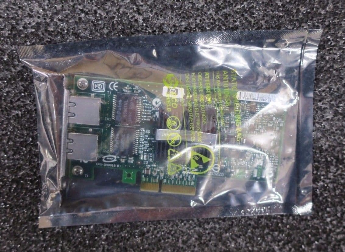 New HP NC360T 412651-001 412646-001 PCI Dual Port Gigabit Network ...