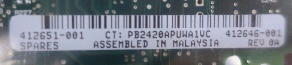 New HP NC360T 412651-001 412646-001 PCI Dual Port Gigabit Network ...