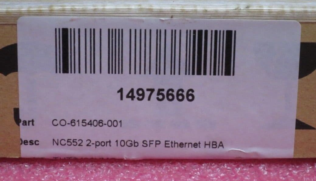 NEW HP NC552SFP 10Gb Dual Port Fibre Channel Network Adapter Card ...