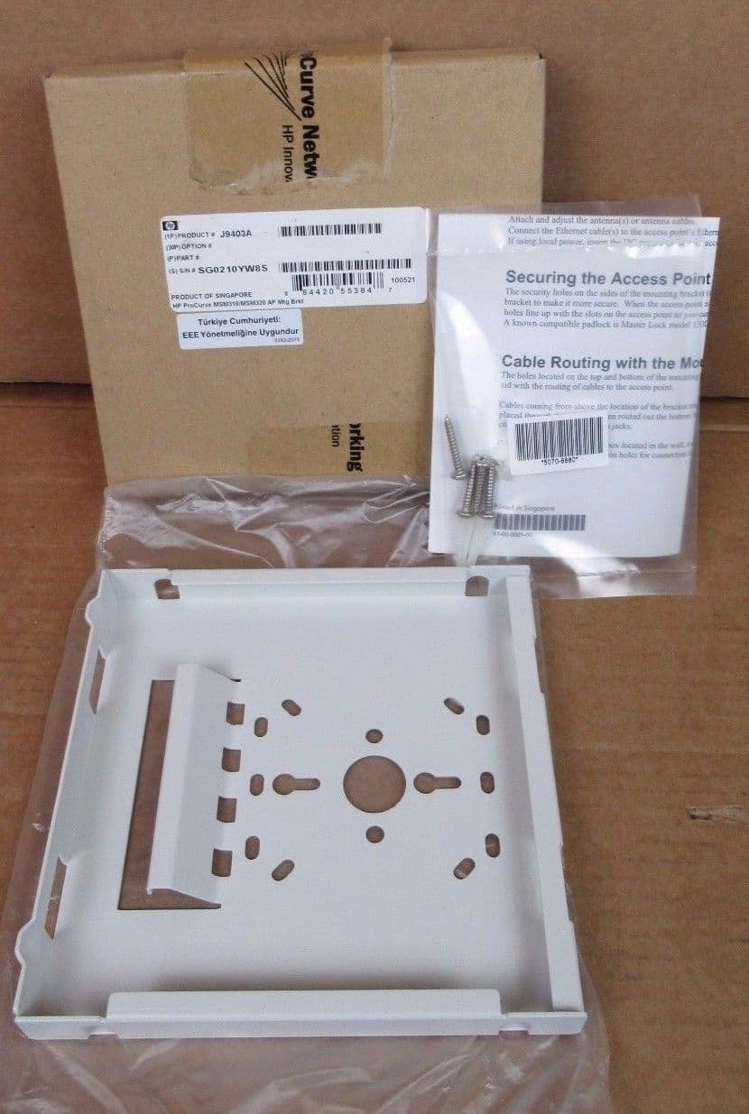New HP ProCurve MSM310 and MSM320 AP Access Point Mounting Bracket J9403A