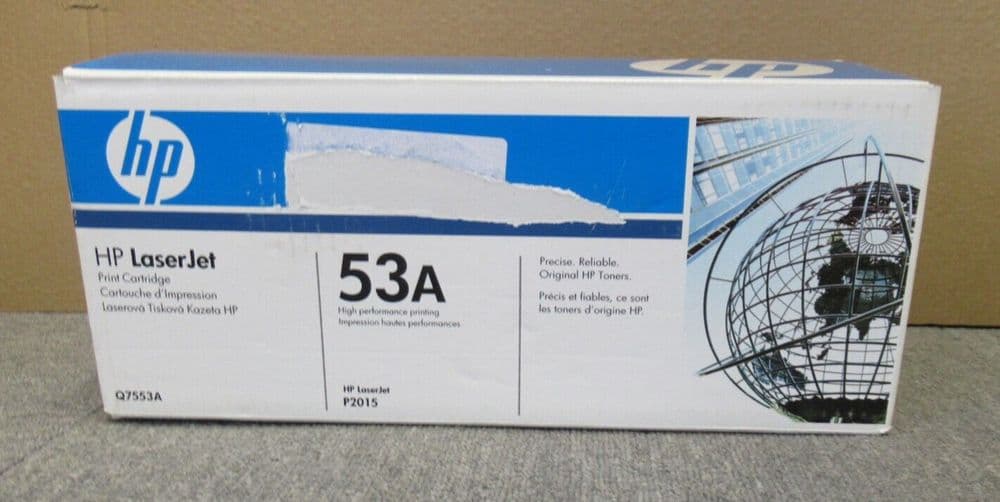New HP Q7553A 53A Black Toner Cartridge For LaserJet M2727nf P2014 P2015
