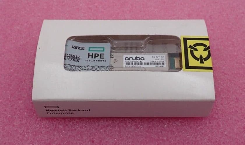 NEW HPE Aruba 1G SFP RJ45 Base-T 100m Cat5e XCVR Transceiver Module J8177D