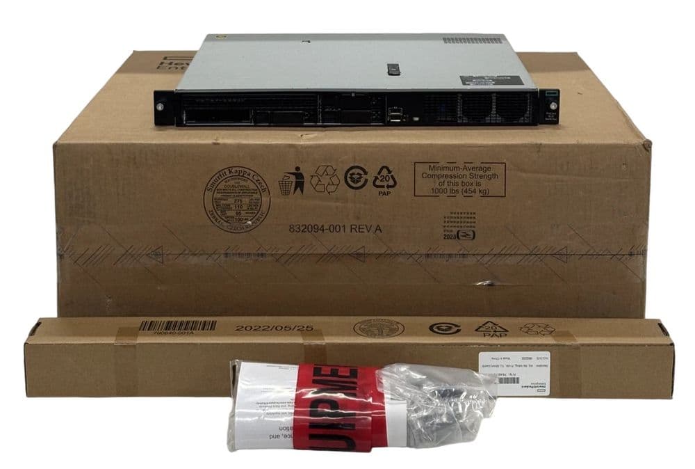New HPE ProLiant DL20 GEN10 Plus E-2336 16GB RAM 4xSFFDual PSU 1U Server