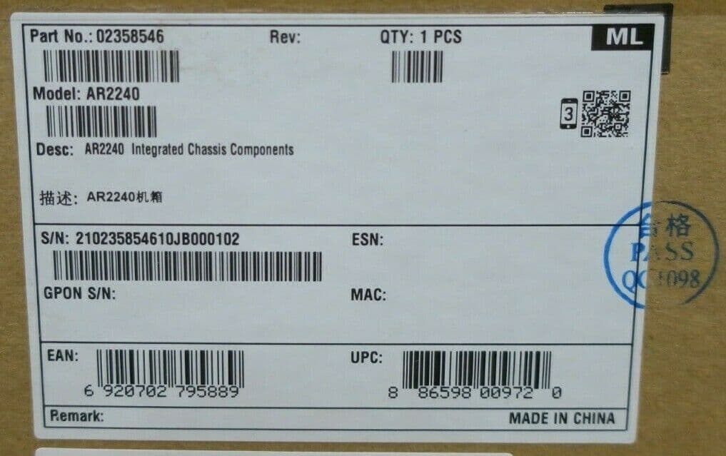 New Huawei AR2240 AR2200 Enterprise Integrated Access Router Chassis ...