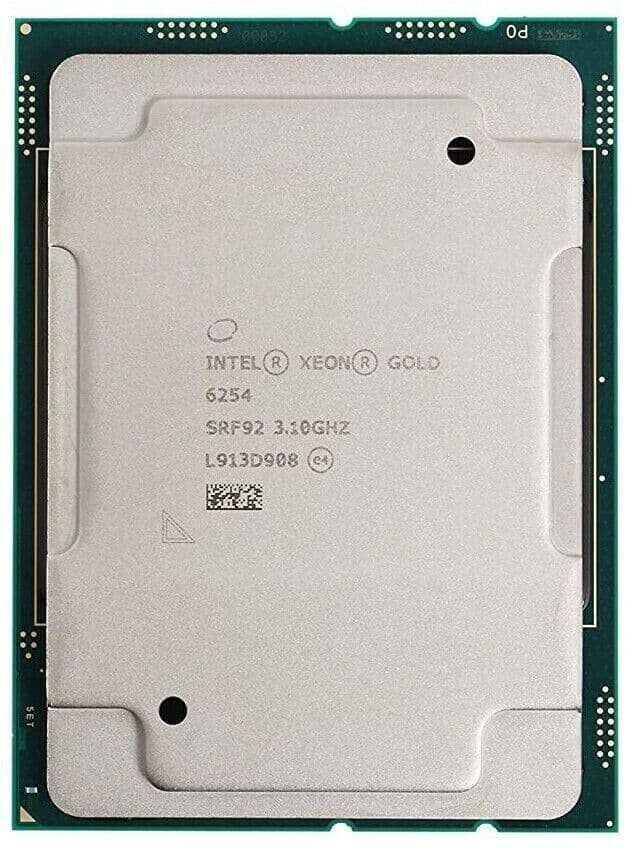 New Intel Xeon Eighteen-Core Gold 6254 3 10GHz 24 75MB LGA3647 Processor SRF92