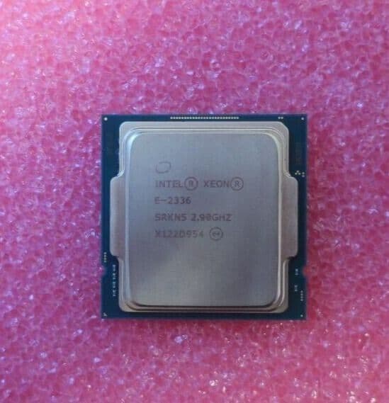 NEW Intel Xeon Six-Core E-2336 2 90GHz 12MB Cache LGA1200 Processor CPU ...
