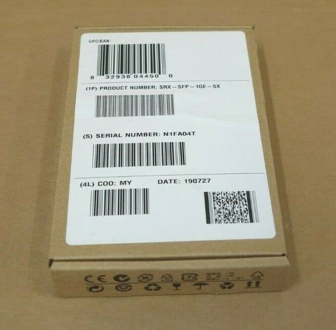 NEW Juniper Networks SRX-SFP-1GE-SX 1000Base-T SFP 850nm 550m Module ...