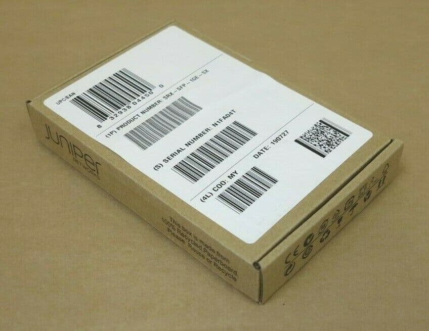 NEW Juniper Networks SRX-SFP-1GE-SX 1000Base-T SFP 850nm 550m Module ...