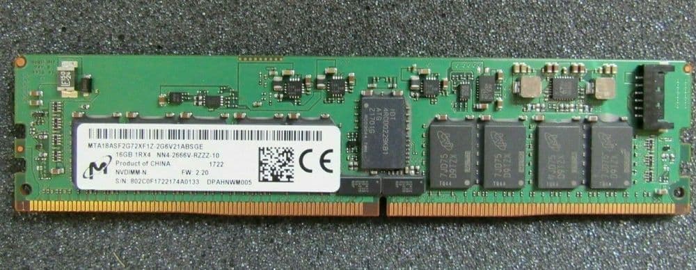 New Micron 16GB 1Rx4 NN4-2666V DDR4 ECC 288-NVDIMM NVME Memory ...