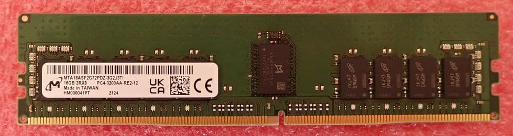 NEW Micron 16GB 2Rx8 DDR4 PC4-3200 ECC REG 288Pin Memory ...