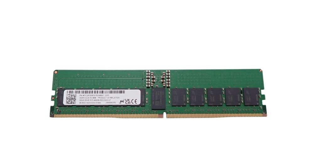 NEW Micron 32GB DDR5 PC5-4800B ECC RDIMM CL40 Server Memory MTC20F2085S1RC48BA1