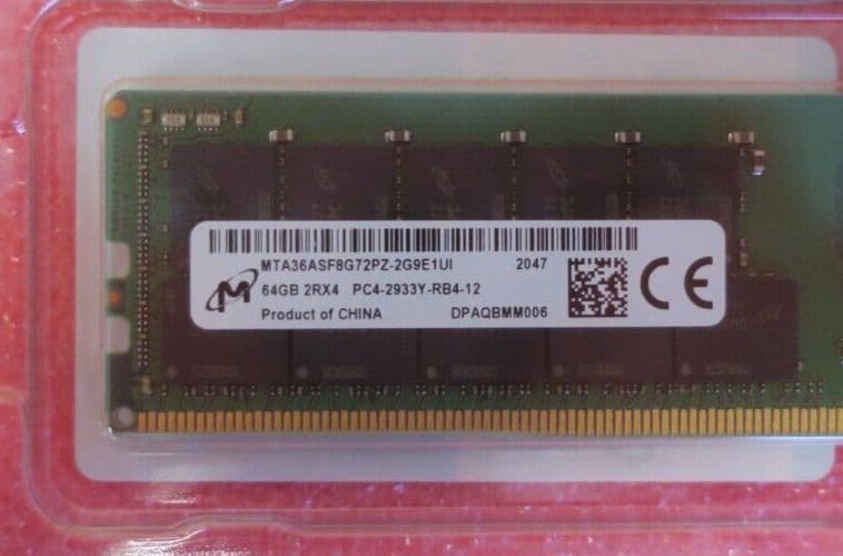 NEW Micron 64GB 2Rx4 DDR4-2933 RDIMM ECC REG Server Memory ...