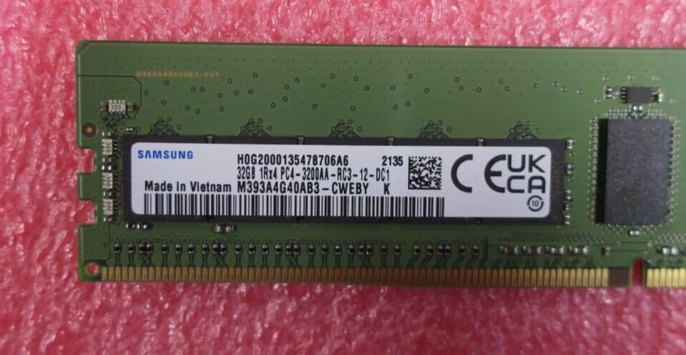 NEW Original Fujitsu 32GB 1Rx4 DDR4-3200 ECC REG RDIMM Server Memory PY ...