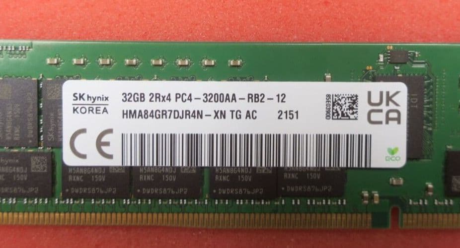 NEW Original Fujitsu 32GB 2Rx4 DDR4-3200 ECC REG Server Memory RAM PY ...