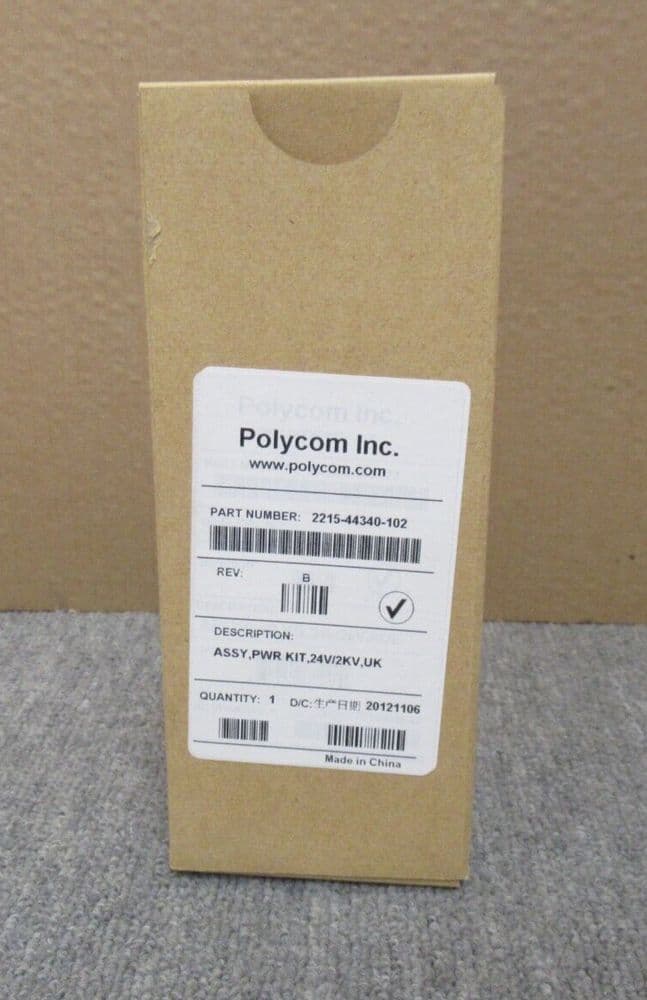 New Polycom 2215-44340-102 SPA12A24B CX500 CX600 AC Power Adapter 12W ...