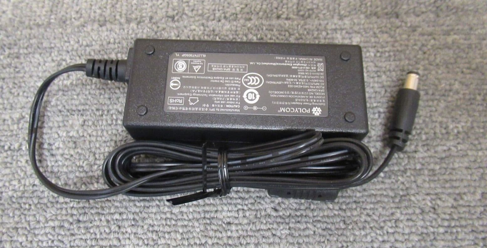 New Polycom 2215-44340-102 SPA12A24B CX500 CX600 AC Power Adapter 12W ...